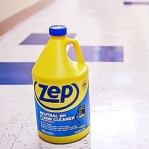 Zep Neutral pH Floor Cleaner. 1 Gallon (Case of 4) - ZUNEUT128 - Concentrated Pro Trusted All-Purpose Floor Cleaner