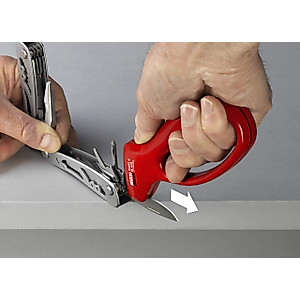 Bosmere Multi-Sharp Tungsten Carbide Knife Sharpener, Sharpens and Hones Serrated Blades, Axes, Hatchets, Machetes and More