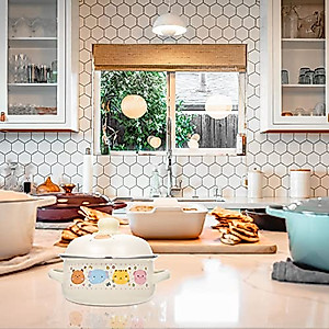 Enamel Cooking Stock Pot Soup Making Stew Pot Korean Stew Stock Pot Milk Pot for Kitchen Barbecue Picnic Cookware Pets