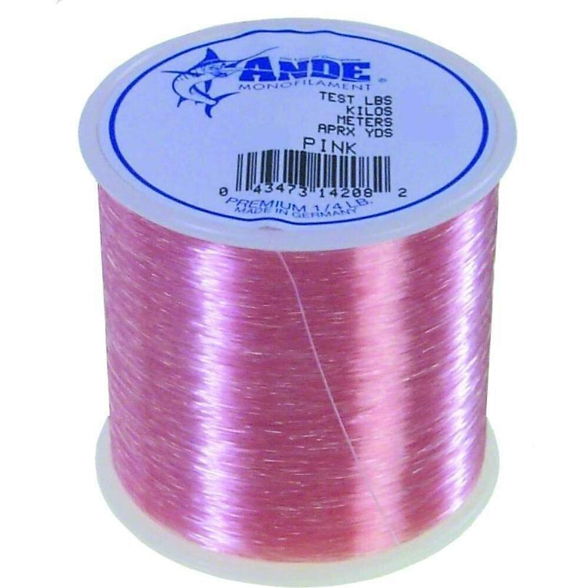 Ande A14-100C Premium Monofilament, 1/4-Pound Spool, 100-Pound Test, Clear Finish
