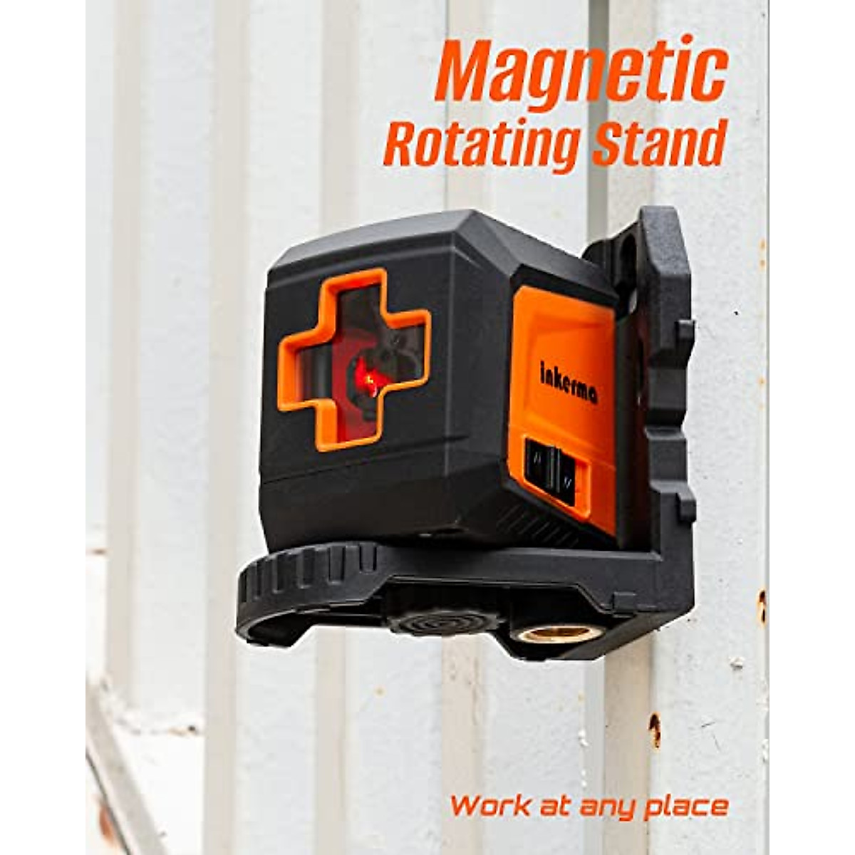 50 ft. Red Self-Leveling Cross Line Laser Level with Mode Lock for Indoor Use - Protective Carrying Pouch & Batteries Included