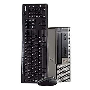 Dell OptiPlex 990 Ultra Small Space Saving PC Desktop Computer, Intel Quad Core i5, 8GB RAM, 500GB HDD, Windows 10 Pro, New 16GB Flash Drive, Wireless Keyboard & Mouse, DVD, WiFi (Renewed)
