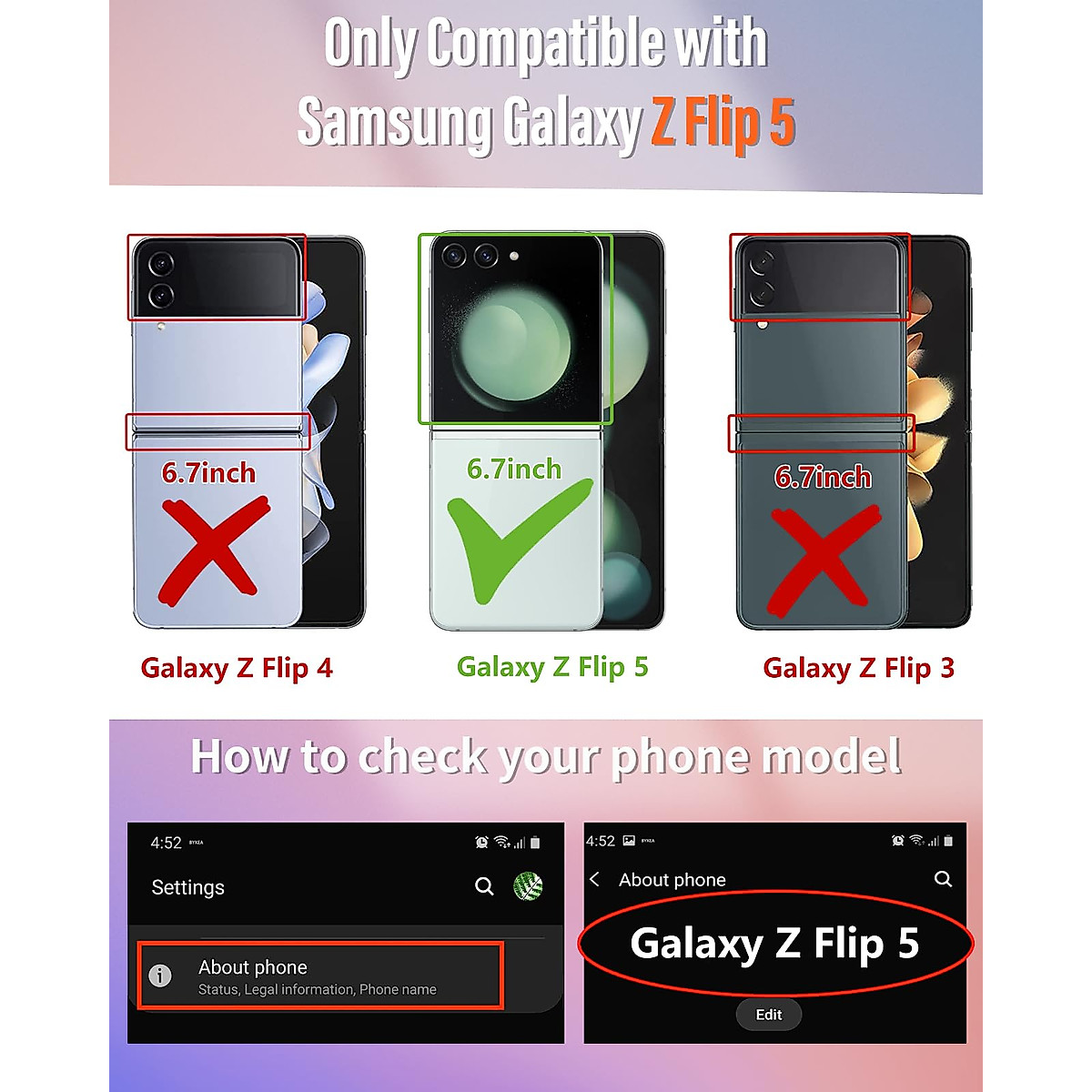 Toycamp for Samsung Galaxy Z Flip 5 Case with Ring Holder, Cute Fun Funny Skull Skeleton Scary Face Designed Shockproof Protective Designer Phone Cases for z flip 5 for Women Girls Boys Teens Kids