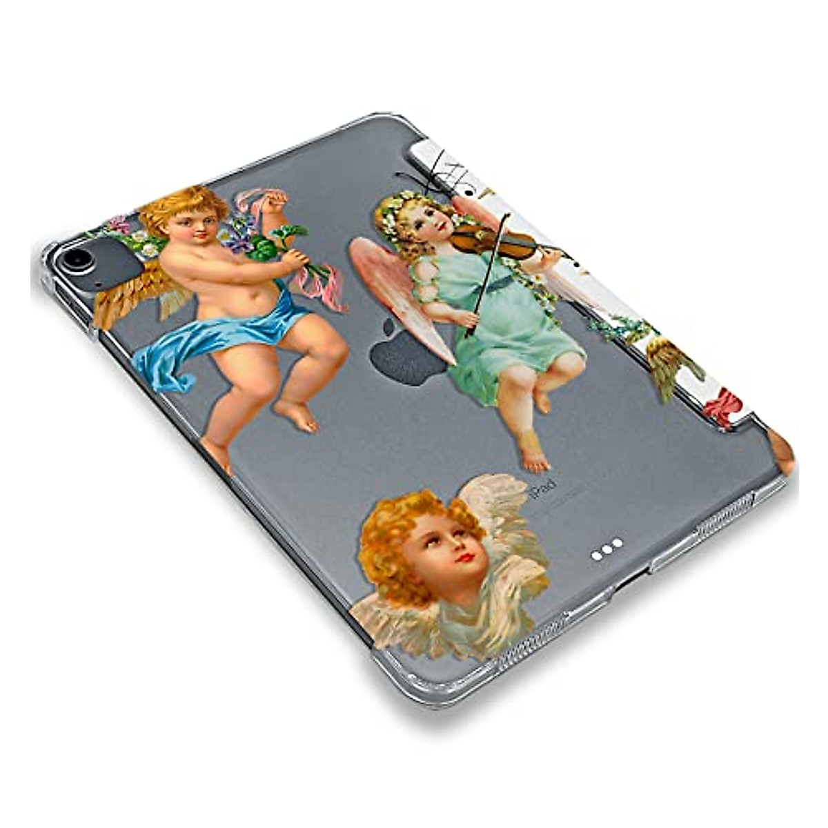 Cute Renaissance Angels Cupid case Compatible with iPad Mini Air Pro 7.9 8.3 9.7 10.2 10.9 11 12.9 inch Pattern Cover New 2022 2021 Trifold Stand 3 4 5 6 7 8 9 Generation 591 (11" Pro 1/2/3 gen)