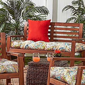 Greendale Home Fashions Outdoor 51x18-inch Bench Cushion, 1 Count (Pack of 1), Jubilee