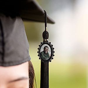 AILIN Custom Graduation Cap Tassel 2024 Oval Antique Photo Charm Class Of 2023 College Gifts For Him Her