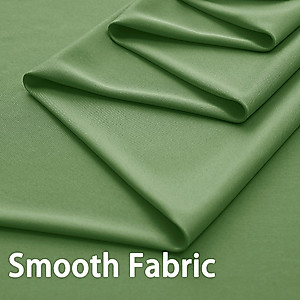 10ft x 10ft Wrinkle Free Olive Green Backdrop Curtains for Parties, Polyester Green Photo Backdrop Drapes 2 Panels 5x10ft for Wedding Birthday Party Photography Background Backdrop Stand