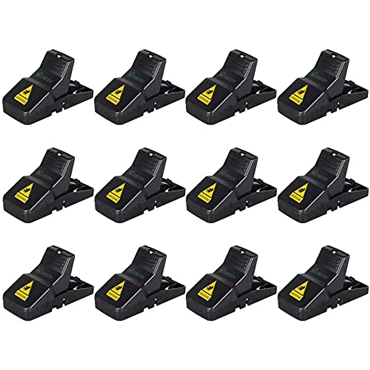 COSCOV Mouse Traps, Small Mice Traps That Work, Mice Snap Trap with Detachable Bait Cup - 12 Pack