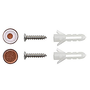 Dianoo 35.5cm Bronze Wine Glass Rack Under Cabinet, 1 Row, Holds 3-4 Glasses