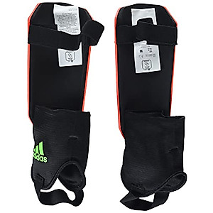 Unisex-Adult Match Predator Shin Guard Solar Red/Team Solar Green/Team Solar Green Medium