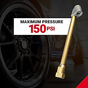 Milton Dual-Head Air Chuck, 1/4" FNPT, Tire Air Chuck for Tire Inflator Gauge and Air Compressor, S-690