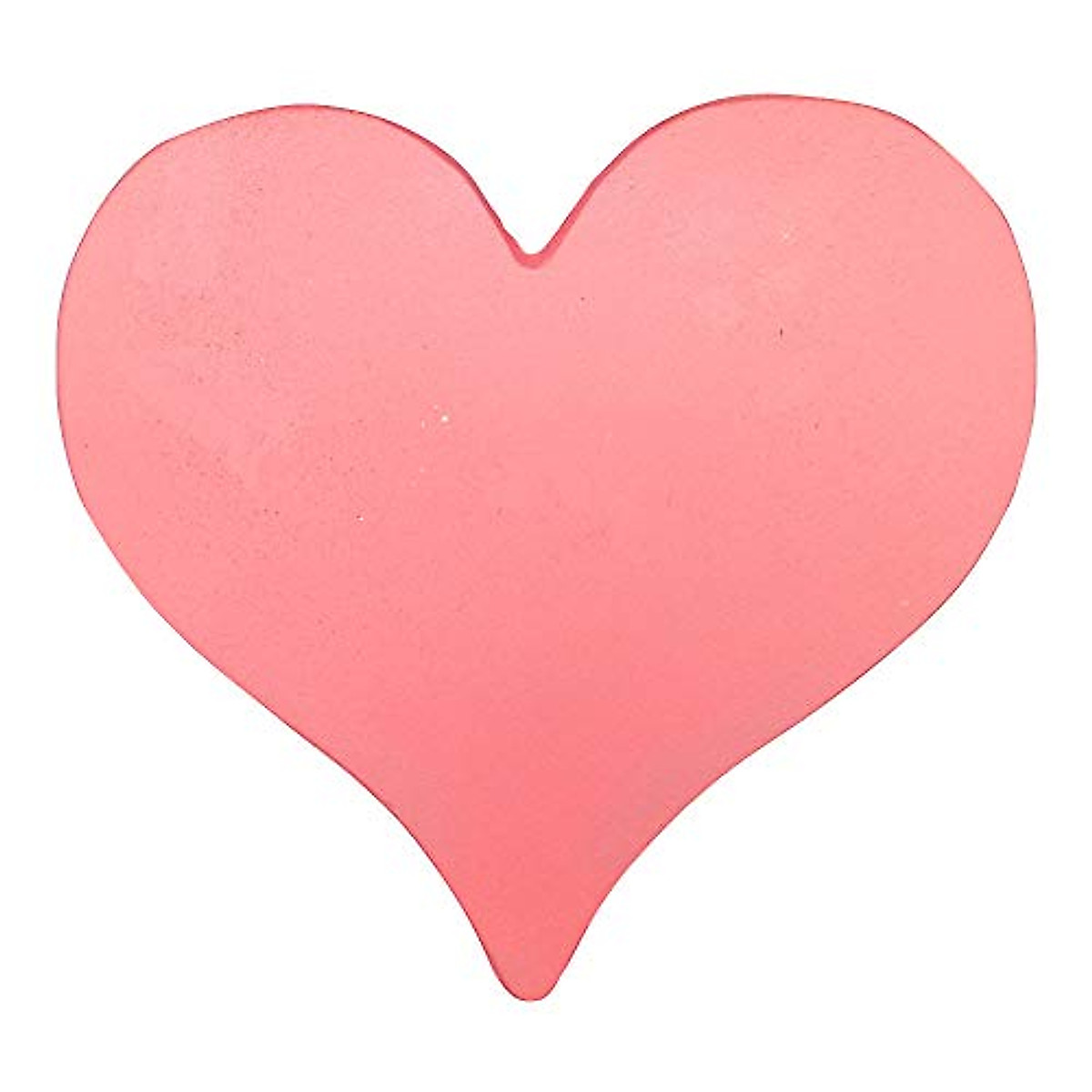 Comfy Hour 1" Cast Iron Rustic Style Heart Garden Stepping Stone for Garden Decoration, Pink, Spring in Garden Collection