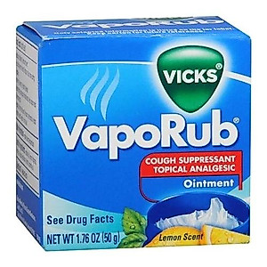 Vicks VapoRub Ointment Lemon Scent 1.76 OZ - Buy Packs and SAVE (Pack of 2)