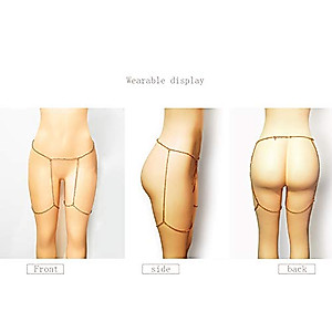 MineSign Diamond Sexy Belly Chain Retro Waist Belt Chains Body Jewelry for Summer Beach Bikini Swimsuit Party (Gold)