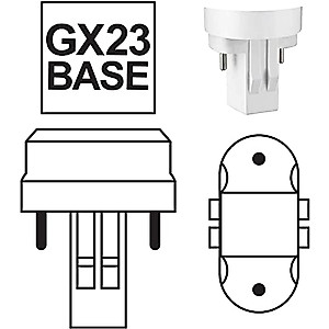Sunlite GX23 LED Bulb, 2-Pin PLV, 7 Watt, Cool White (4000K), Full 360 Degree Illumination, 13 Watt CFL Replacement (Ballast Bypass Required)