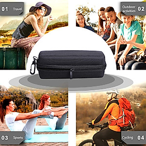 LTGEM Hard EVA Case for Safety Glasses Within Size 7.2 x 3.2 x 2.3- Travel Protective Carrying Storage Bag (Sale Case Only)