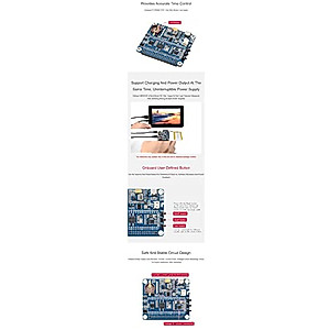 Coolwell Power Management HAT for Raspberry Pi Series Board, Onboard RTC & Buck-Boost DC Chip,Supports Charging and Power Output at The Same Time