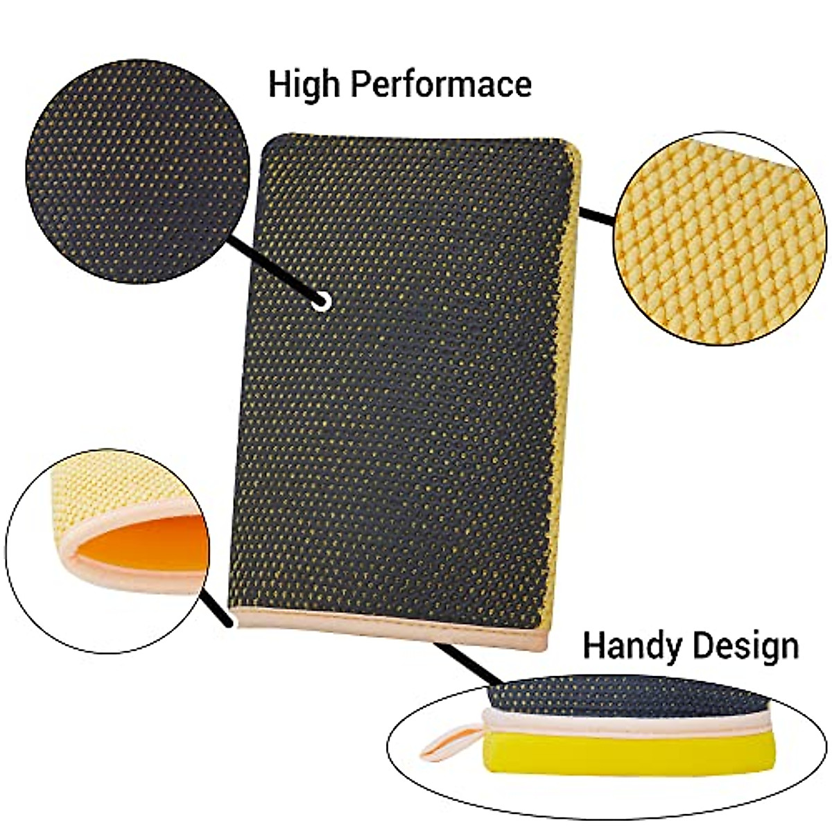BUFFING HERO Car Polishing Clay Mitt - Medium Grade Clay Bar Wash Mitt Car Detailing Glove for Removing Debris from Your Paint
