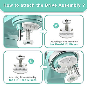 Ice Cream Maker Attachment for KitchenAid Stand Mixer,2 Quart Ice Cream Bowl Compatible with 4.5Qt and Larger Stand Mixers,Frozen Yogurt Ice Cream & Sorbet Gelato Maker with 2 Models by Aligat