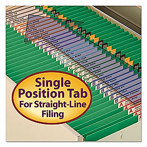 Smead File Folder, Reinforced Straight-Cut Tab, Legal Size, Green, 100 per Box (17110)