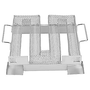 AUNMAS Cold Smoke Generator for Cold Smoke Generator, Smoker Tray BBQ High M Shaped Cold Smoke Generator Barbecue Net BBQ Smoker Grill for Cold Hot Smoking Cheese Pork