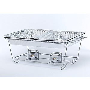 Tiger Chef Full Size Chrome Wire Chafer Stand, Full Size Buffet Chafer Food Warmer Wire Frame, Stand, Rack - Full Size (1 Piece)