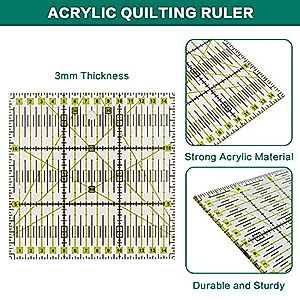 welltop Rotary Cutter Set, 96 PCS Quilting Kit 45mm Fabric Cutters Kit with 5 Extra Blades A4 Cutting Mat Acrylic Ruler Carving Knife Craft Clips Bags Full Tools for Crafting Sewing Patchworking