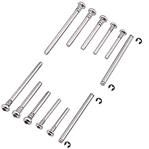 HobbyPark Complete Suspension Screw Pin Set for 1/10 Scale Traxxas Rustler/Stampede/Bandit, Replacement of Parts 3640 2640 (12-Pack)