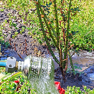 Hourleey 2 Pack Bubbler Sprinkler Heads, Aluminum Diffuser Flood Nozzle for Delicate Watering, Gentle Garden Metal Watering Soaker Sprinkler for Plants Garden Lawn Yard