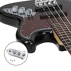 Prewired J Bass Wiring Harness Plate Set 1 Tone 2 Volumes 1 Jack Fully Loaded Control for Fender Electric Jazz Bass