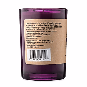 Cannabolish Lavender Smoke Odor Eliminating Candle, 7 oz, Natural Ingredients (Pack of 2)