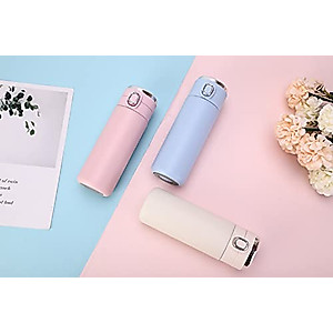 GABERG Water Coffee Bottle Double Wall Vacuum Insulated Bottle Smart with Led Temperature Display (Beige)