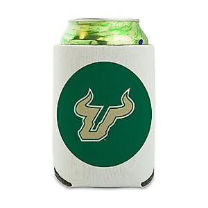 University of South Florida Primary Logo Can Cooler - Drink Sleeve Hugger Collapsible Insulator - Beverage Insulated Holder