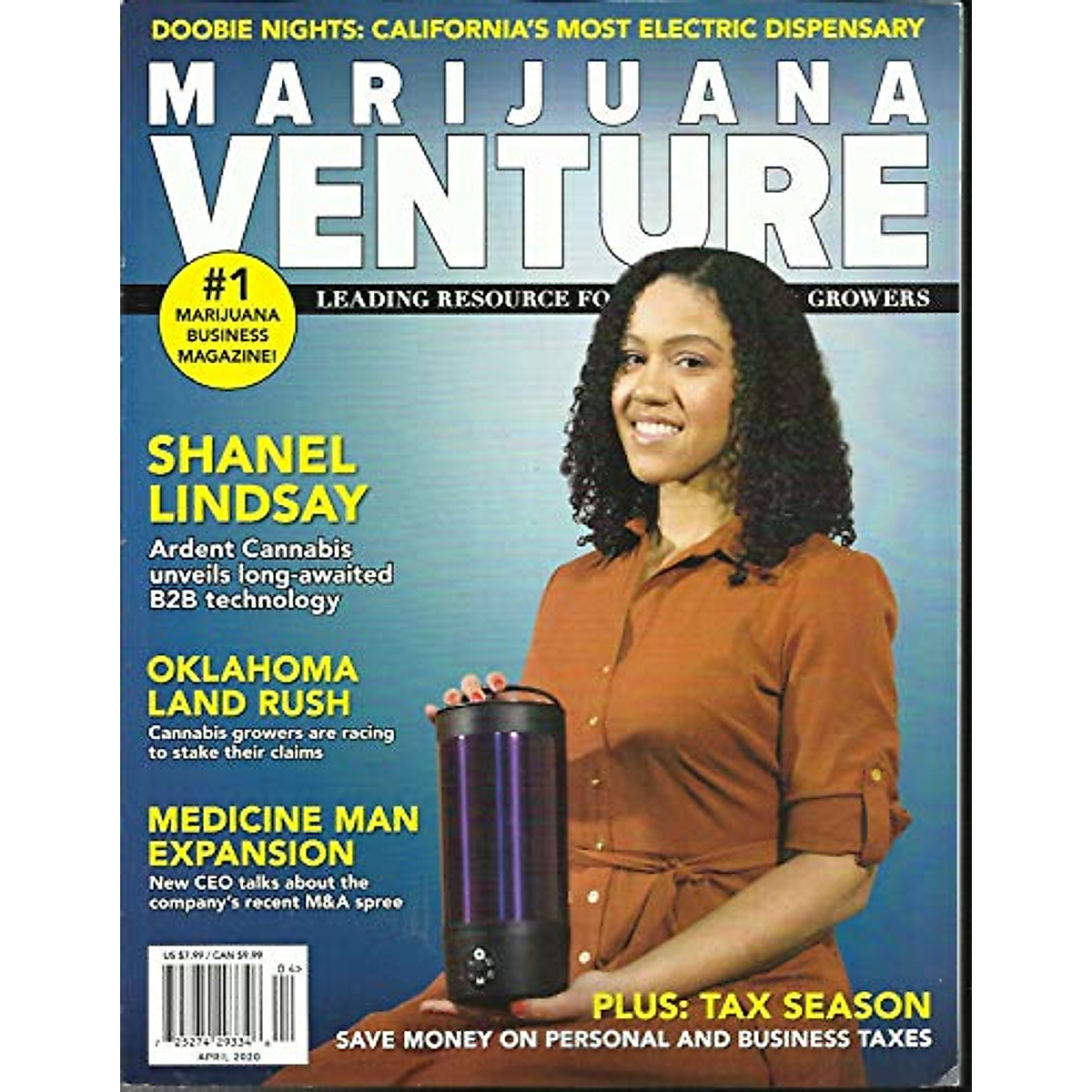 MARIJUANA VENTURE MAGAZINE, MEDICINE MAN EXPANSION APRIL 2020, VOL.7 ISSUE 4