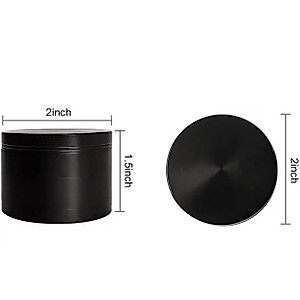 Spice Grinder - Small 2.0 Inch - Black - Easy clean