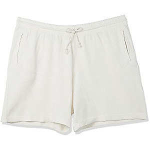 Reebok Men's Standard Shorts, Non-Dyed Off-White/Natural Dye, Medium