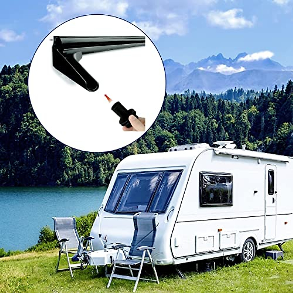 Zhiqinge 4X RV Cover Protective Sleeve,Gutter Spout Cover System Protects RV Cover from Gutter Spout Damage
