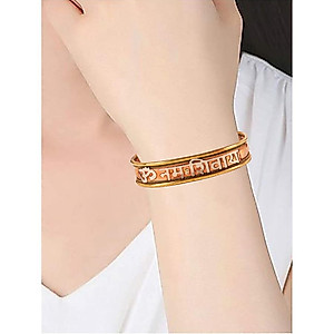 Touchstone -Om Namah Shivay-Hindu holy -Copper bracelet Tibetan style. Hand forged with solid and high gauge pure copper.