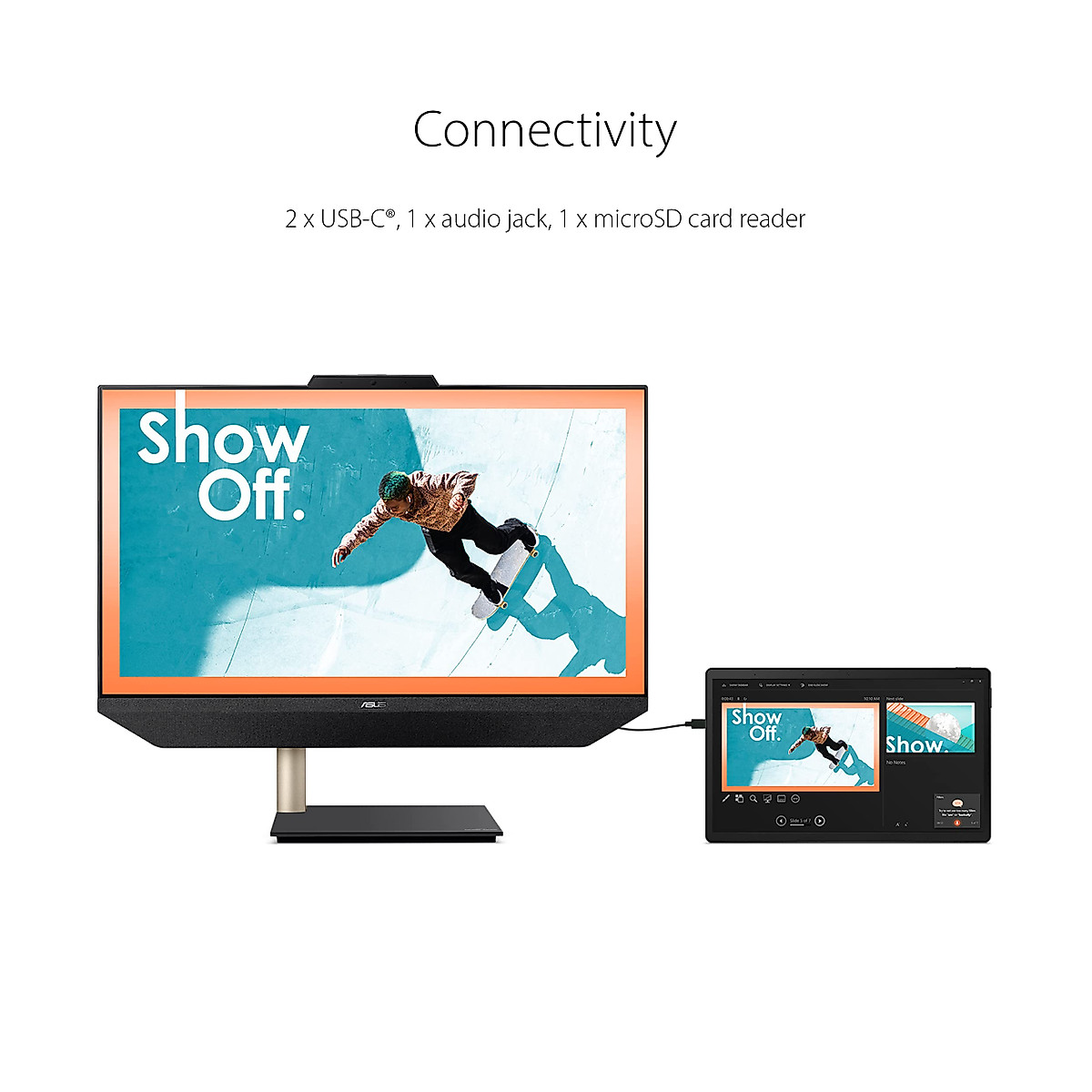 ASUS VivoBook 13 Slate OLED 2-in-1 Laptop, 13.3" FHD OLED Touch Display, Intel Pentium N6000 Quad-Core CPU, 4GB RAM, 128GB eMMC, Windows 11 Home in S Mode, Black, T3300KA-DH21T (Renewed)