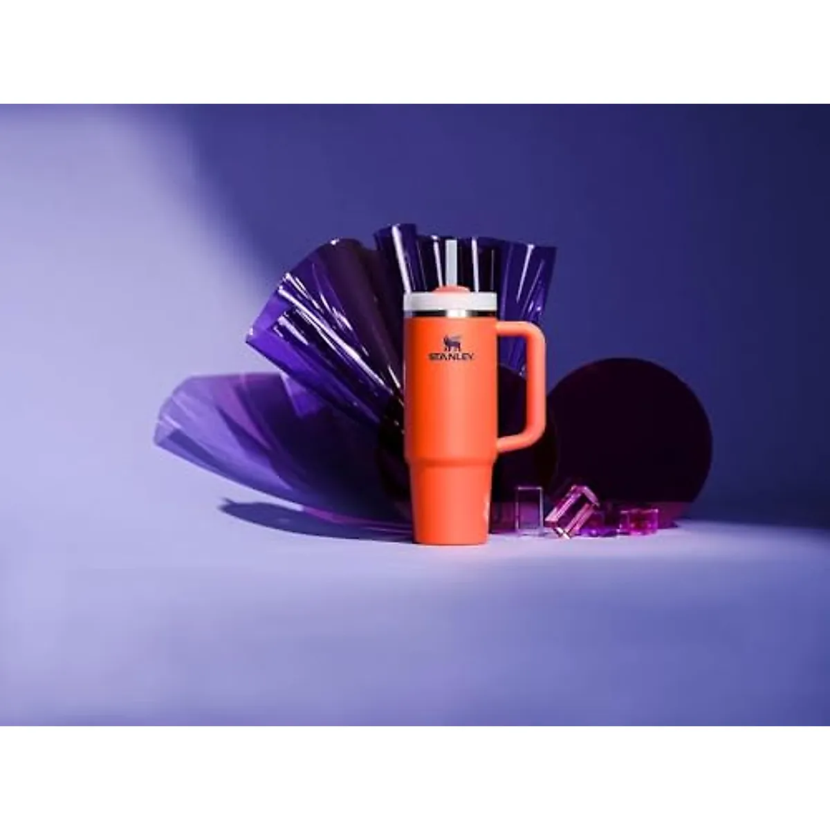 Stanley Quencher H2.0 Tumbler with Handle and Straw 30 oz | Flowstate 3-Position Lid | Cup Holder Compatible for Travel | Insulated Stainless Steel Cup | BPA-Free | Tigerlily Plum