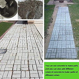 2 Pack 15.7"x15.7"x1.57" Walk Path Maker Reused Concrete Molds Pathmate Stone Molding Stepping Stone Paver Walk Way DIY Path Paving Garden Yard Patio Mold (8-Grid)…