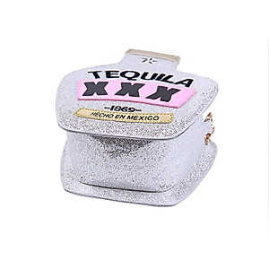 Lanpet Women Sequins Cross Body Bag Bottle Shaped Evening Chain Strap Shoulder Bag