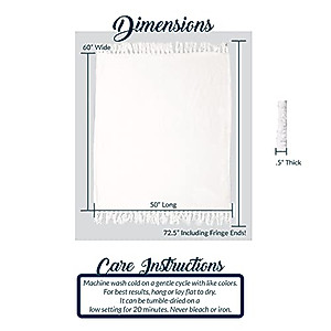 Pavilion - Life is Better at The Lake 50" x 60" Luxury Sherpa Tassel Raised Text Throw Blanket Housewarming Apartment Warming Cottage Lakehouse Gift - Threaded Together