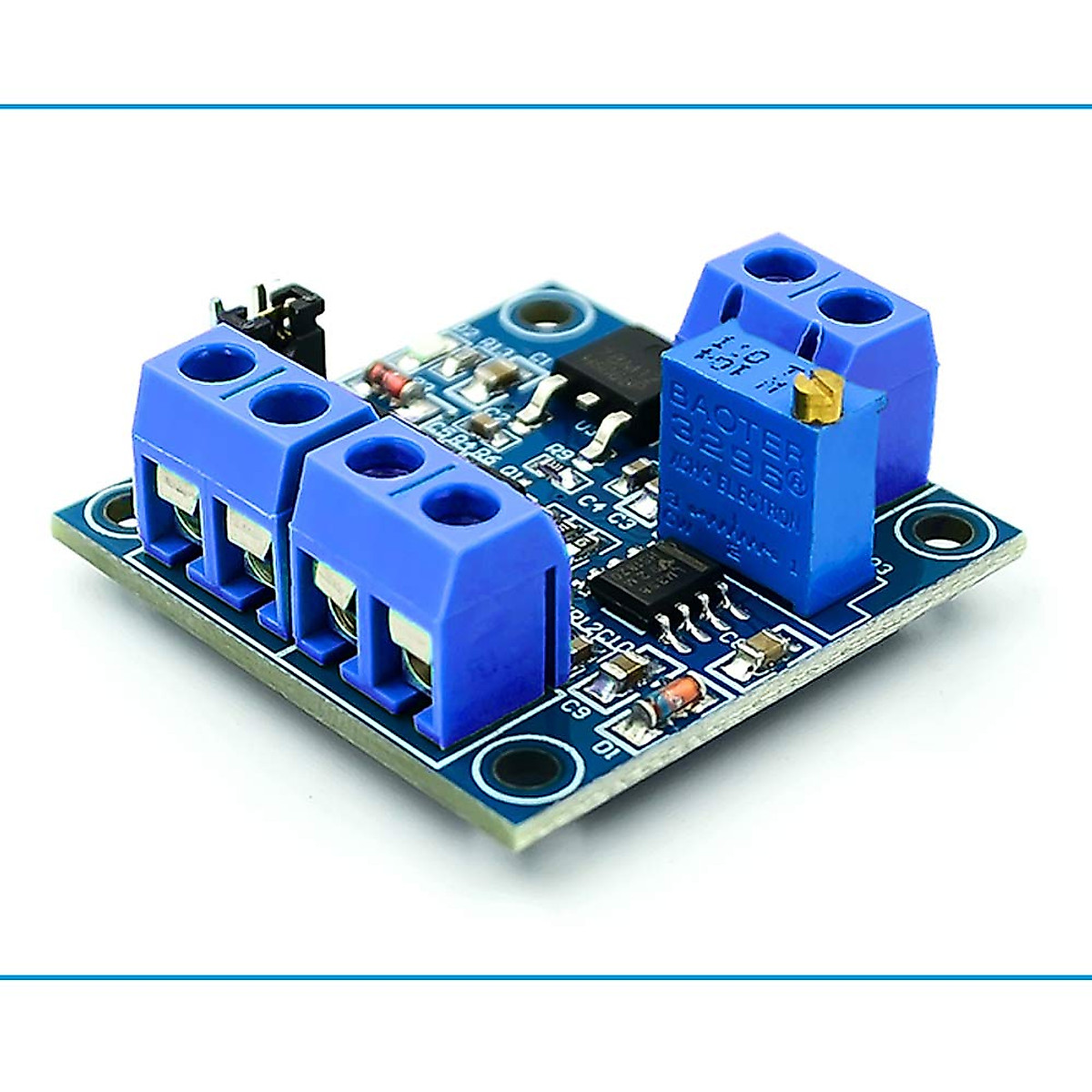 WSDMAVIS 2Pcs PWM to Voltage Module 0% -100% PWM Converted to 0-10V Voltage Digital Analog Signal Converter for PLC Signal Interface Switching