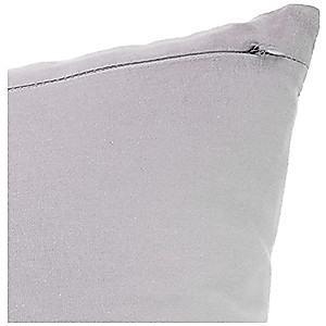 Nautica Collection | 100% Cotton Mediterranean Inspired Design Decorative Throw Pillow, Hidden Zipper Closure, Easy Care Machine Washable, 1 Count (Pack of 1), Fairwater Blue/Grey/White