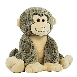 Record Your Own Plush 16 Inch Brown Monkey - Ready To Love in a Few Easy Steps