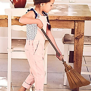 Cabilock Straw Broom Natural Grass Broom Hand Handle Broom Straw Broom Floor Cleaning: Sweeping