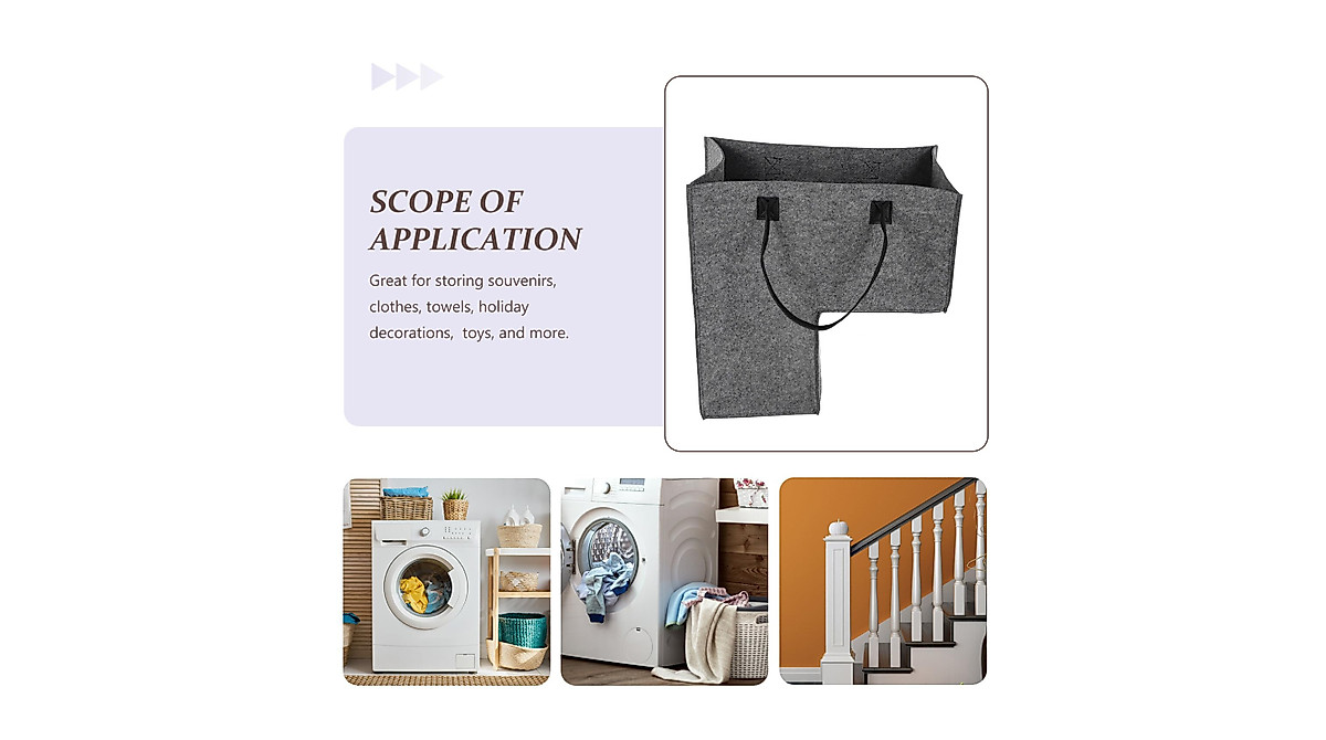 Small L-Shape Stair Basket Organizer for Clutter-Free Home
