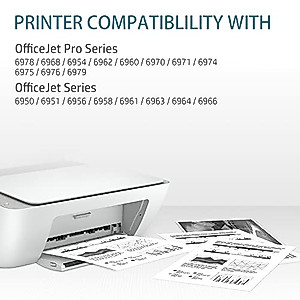 ABOIT 902XL Black High-Yield Ink Cartridges, Replacement for 902 Ink Cartridges Compatible to use with OfficeJet 6978 6968 6958 6960 6970 6962 Printers (2 Black)