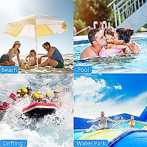 Waterproof Pouch and Cell Phone Case Set - Ideal for Beach Water Sports, Boating, Snorkeling, Kayaking, Rafting, Sailing - Includes 2 Clear Phone Dry Bags and 2 Fanny Packs, Perfect Cruise Essentials